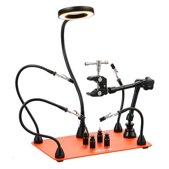 VEVOR Magnetic Helping Hands Soldering Station, Third Hand Soldering ...