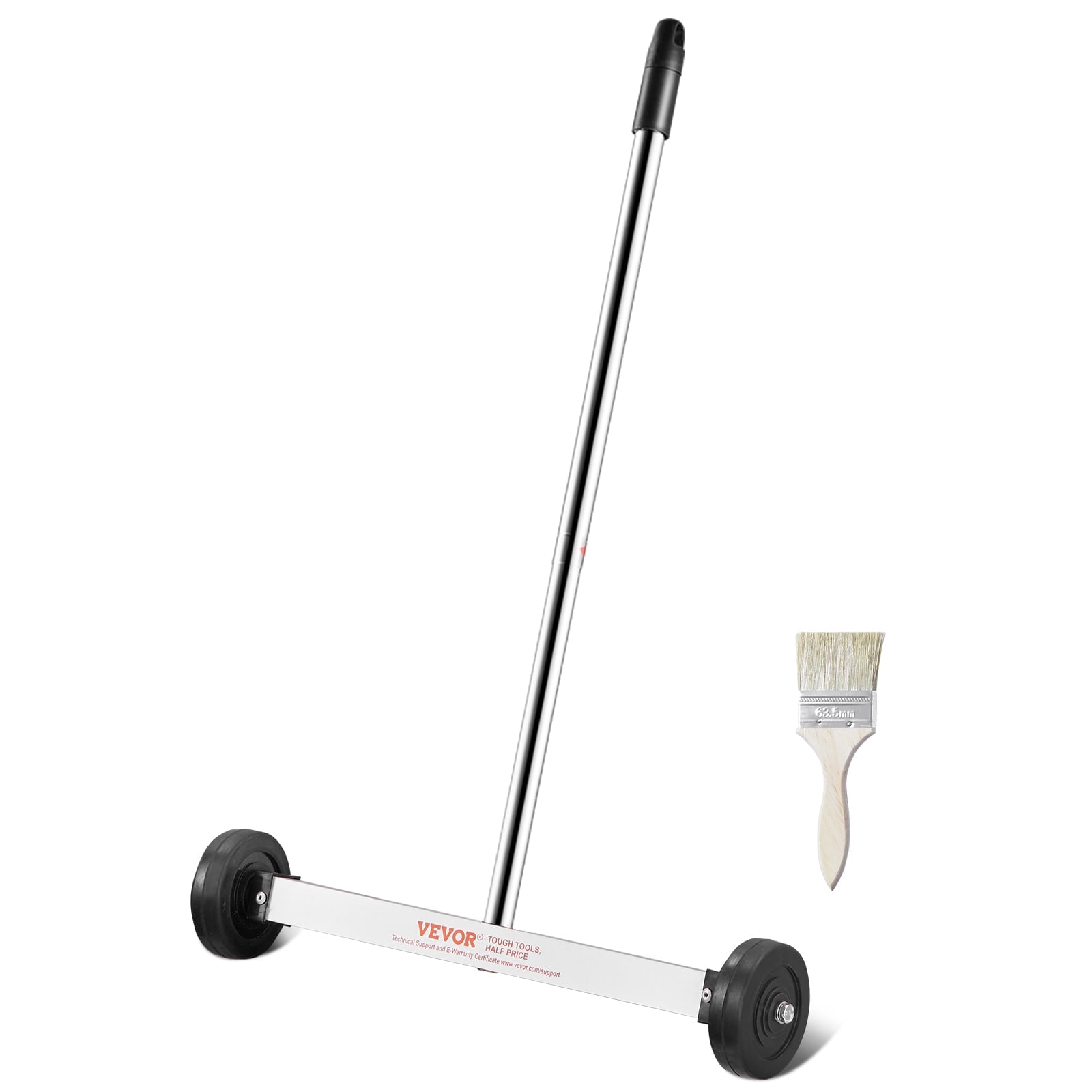 VEVOR Magnetic Sweeper with Wheels, 15inch Mini Magnetic Sweeper, 8 lbs ...