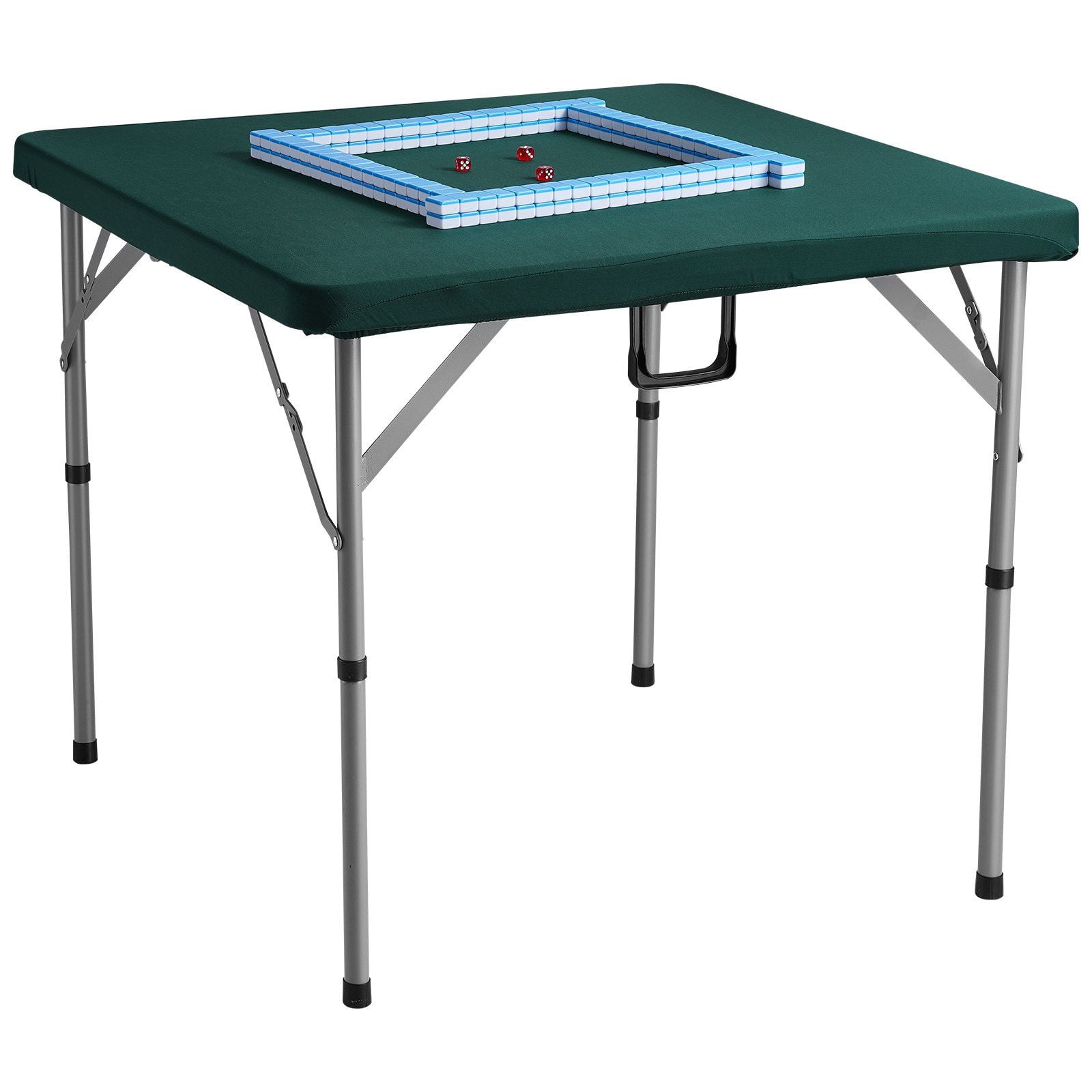 VEVOR Mahjong Table Fold-in-Half 4 Player Card Table & Mahjong Tiles ...
