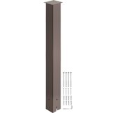 Gibraltar Mailboxes In-ground Anchor Post Kit, Wood and Steel, APK00000 ...