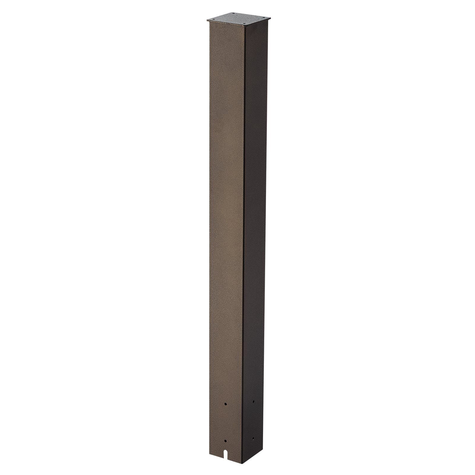 VEVOR Mailbox Post, 43 x 4 x 4 Inches, Steel In-Ground Mounting Mail ...