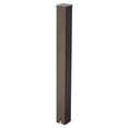 VEVOR Mailbox Post, 43 x 4 x 4 Inches, Steel In-Ground Mounting Mail ...