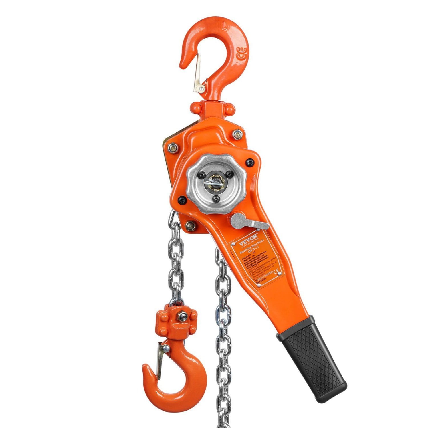 VEVOR Manual Lever Chain Hoist 3/4 Ton 1650 lbs Capacity 10 FT Come ...