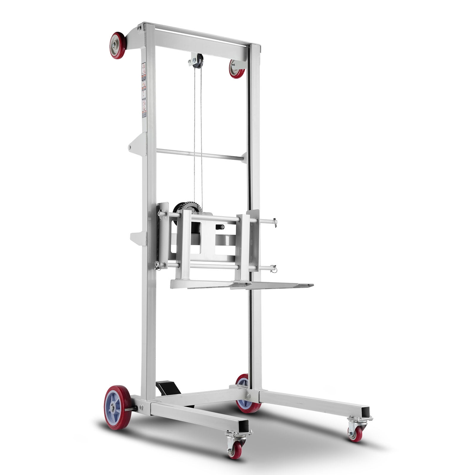 VEVOR Material Lift Winch Stacker, 551 lbs Capacity Pallet Truck Dolly ...