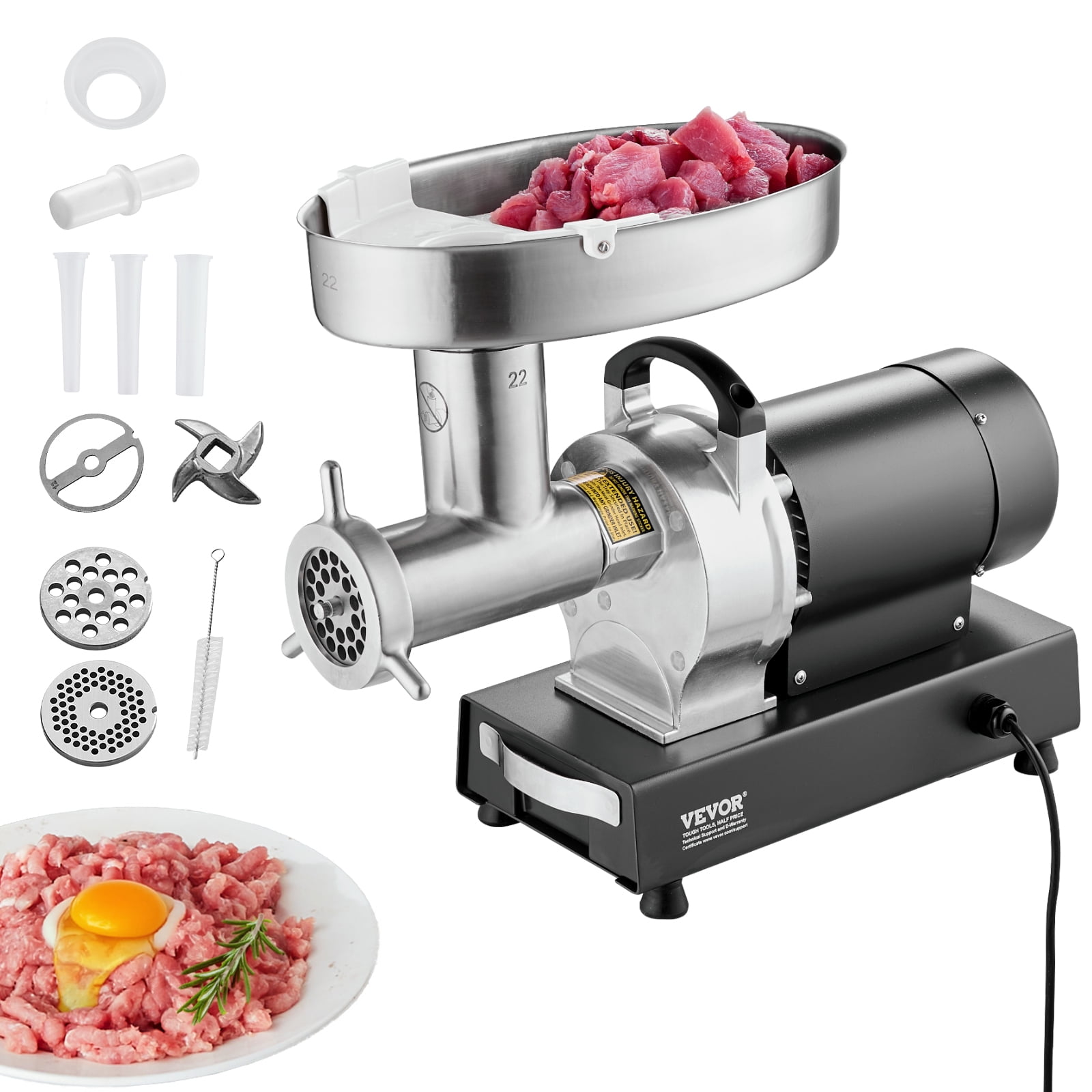 VEVOR Meat Grinder, 14 Lbs/Min Capacity Electric Meat Grinders with ...