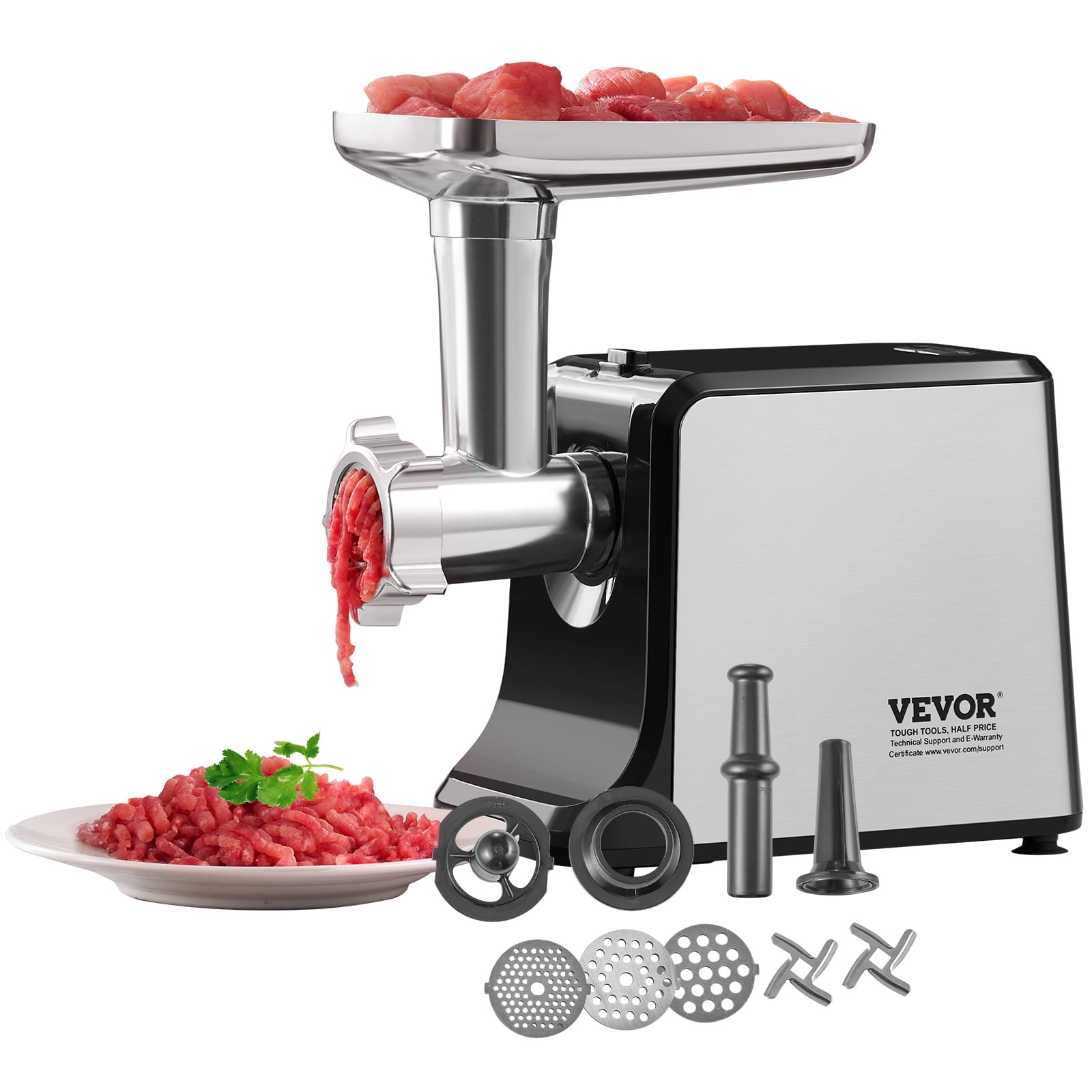VEVOR Meat Grinder, 3 Lbs/Min Capacity Electric Meat Grinders with ...