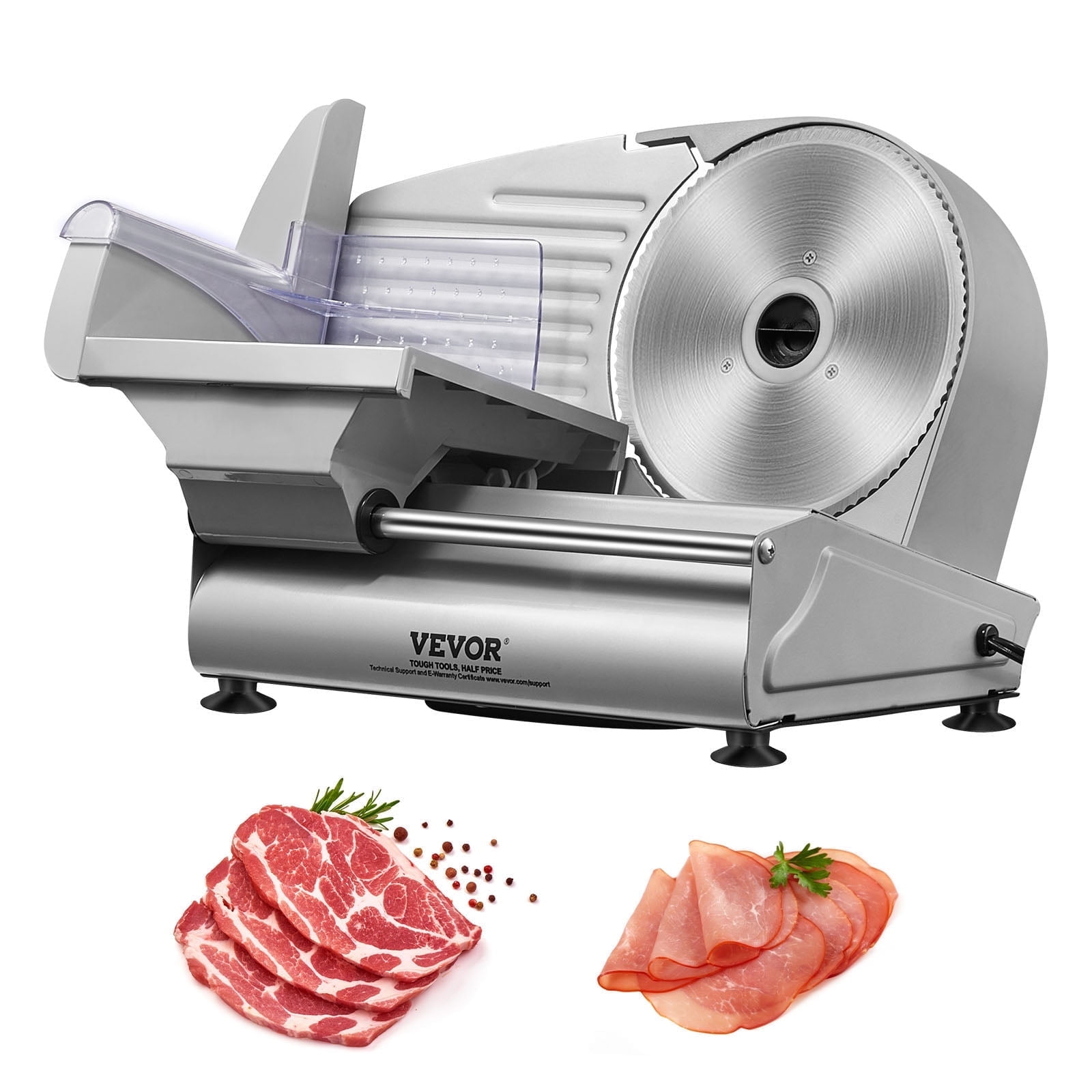 VEVOR Meat Slicer, 7.5 inch Electric Deli Food Slicer, 180W Meat Cutter ...