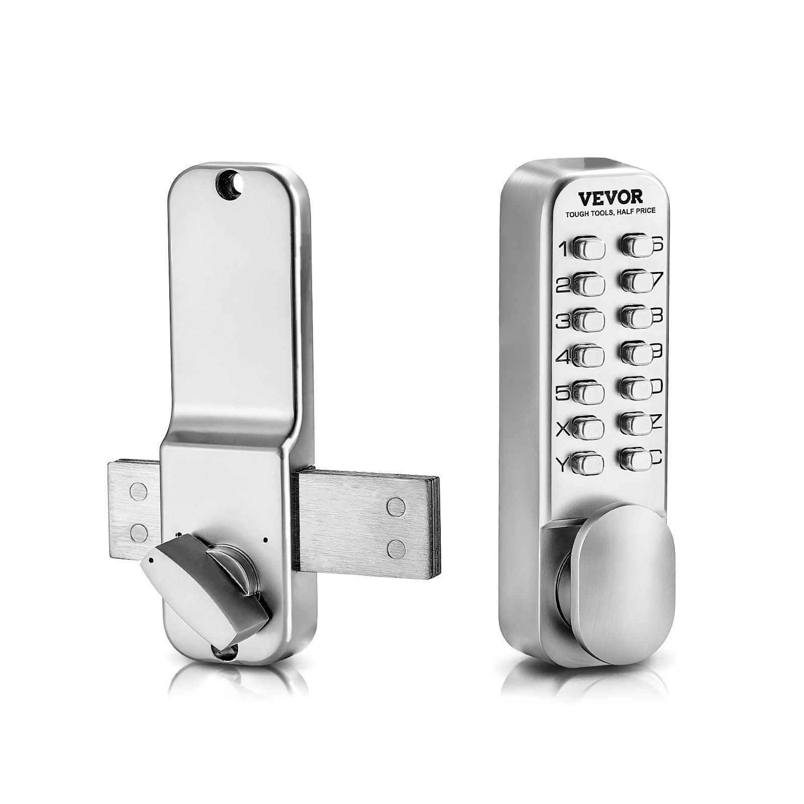 VEVOR Mechanical Keyless Entry Door Lock, 14 Key Mechanical Door Lock ...