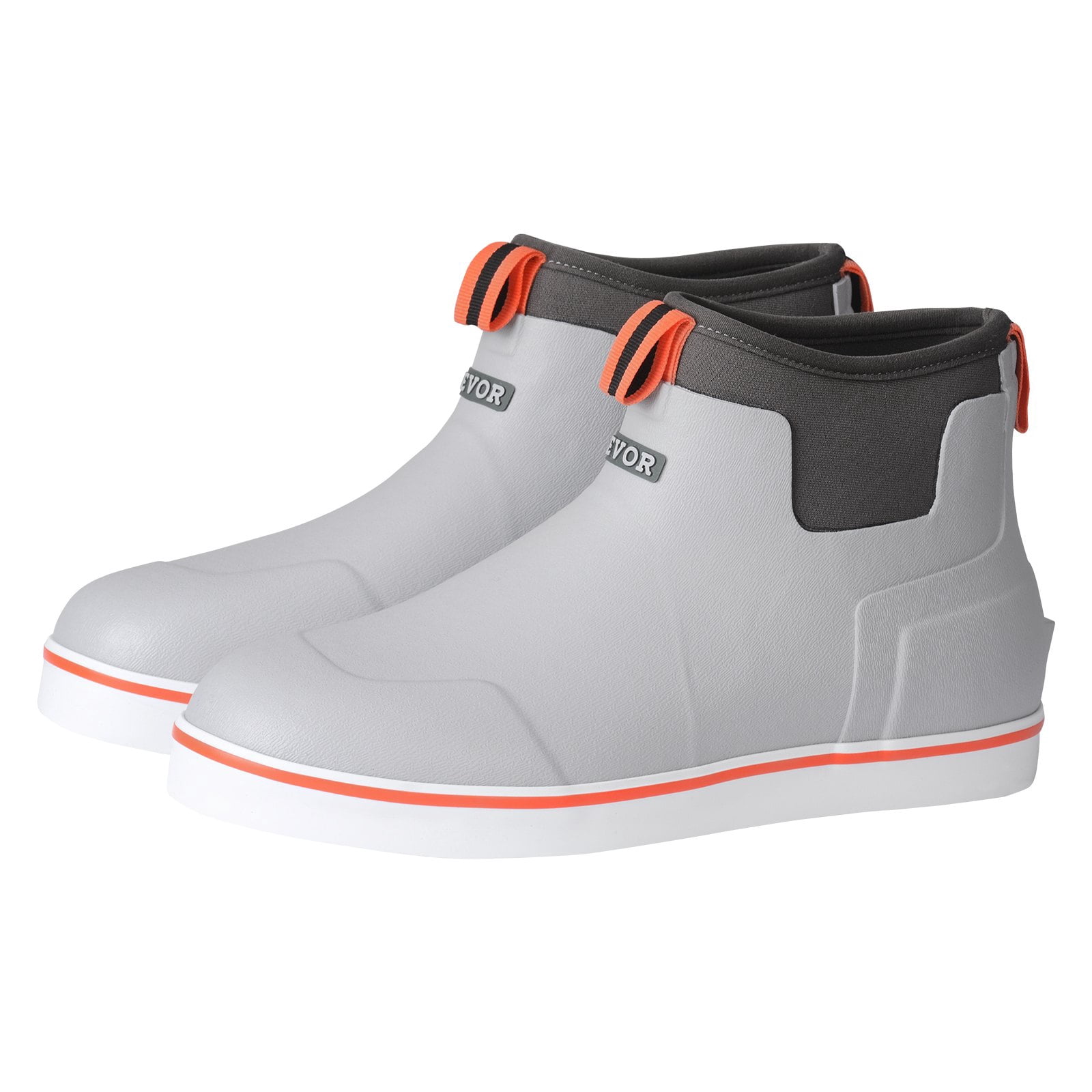 VEVOR Men’s Waterproof Ankle Deck Boots, Anti-Slip Work Rain Boots ...