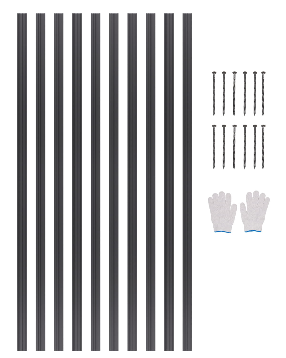 VEVOR Metal Landscape Edging, 10 Packs 60 in Rust-Resistant Aluminum ...