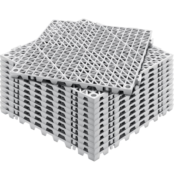 VEVOR Modular Interlocking Cushion, 12 Pack 12" x 12" Splicing Drainage ...