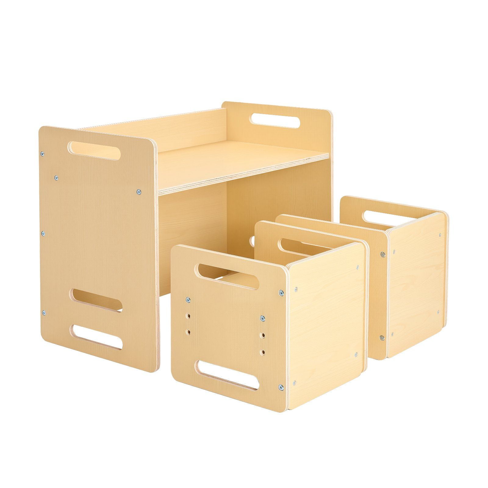 VEVOR Montessori Weaning Table and Chair Set, Wooden Toddler Table and ...