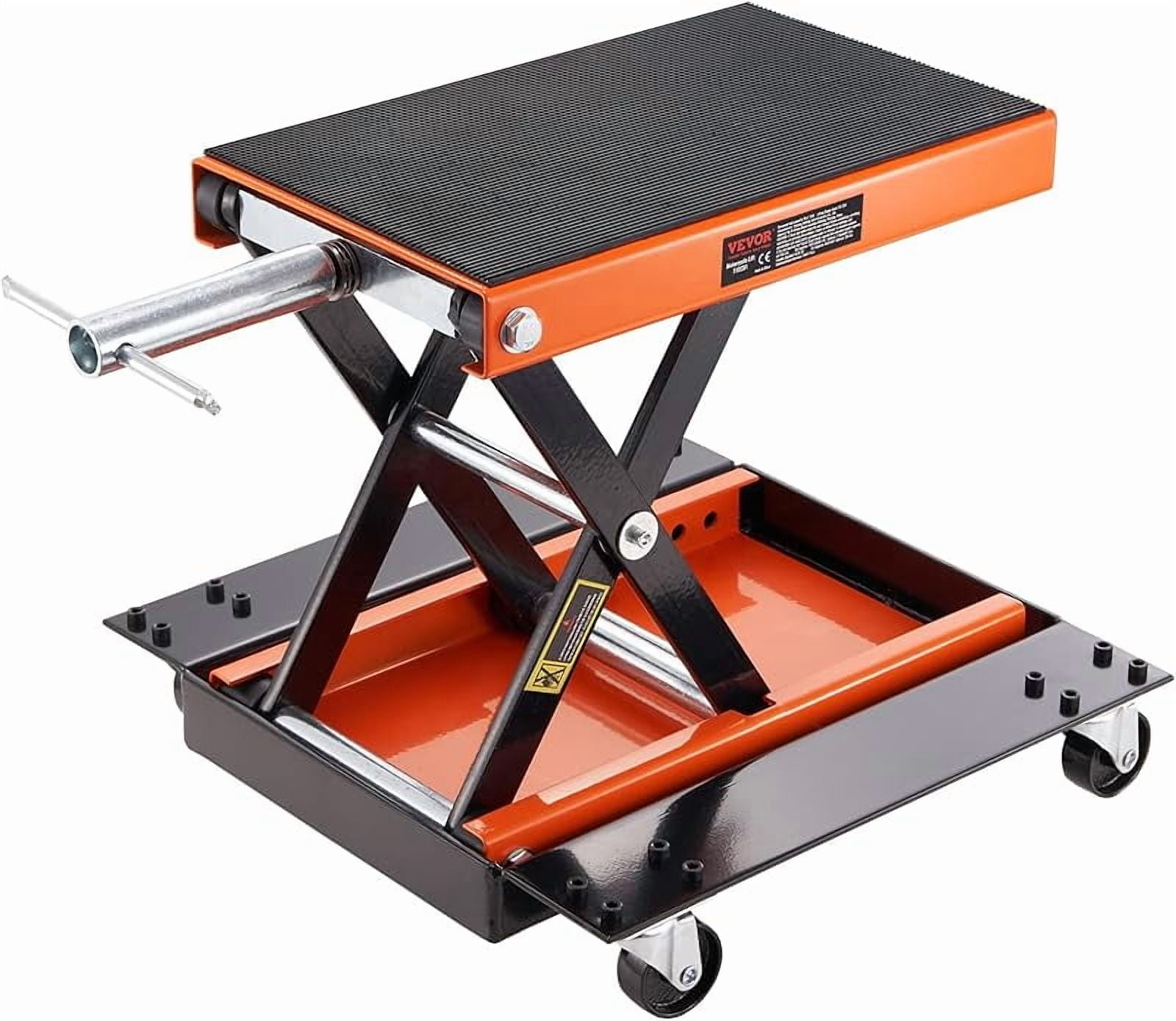 VEVOR Motorcycle Lift, 1100 LBS Motorcycle Scissor Lift Jack with Wide ...