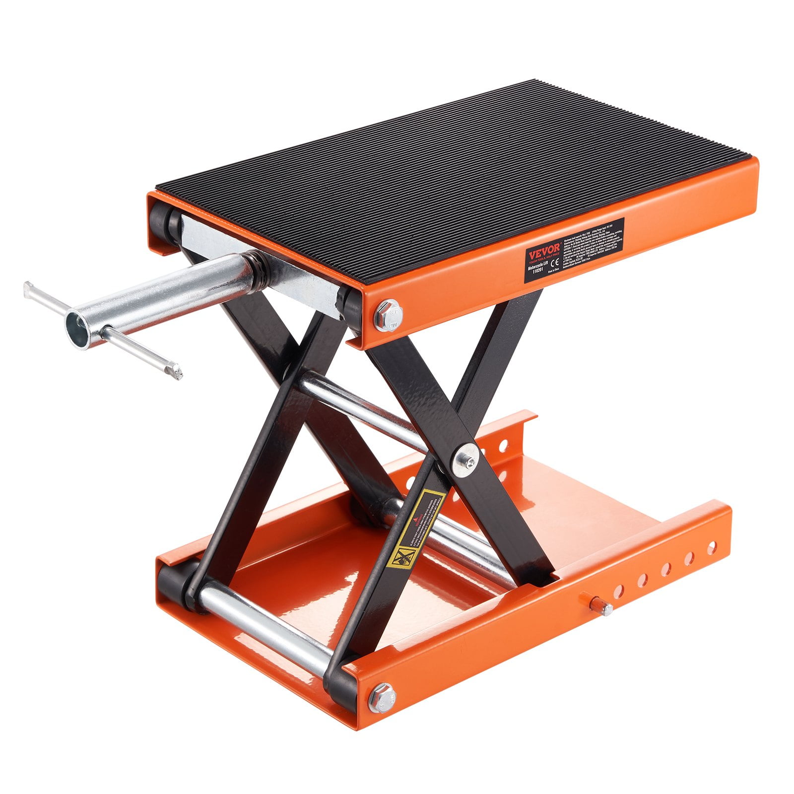 VEVOR Motorcycle Lift, 1100 LBS Motorcycle Scissor Lift Jack with Wide ...