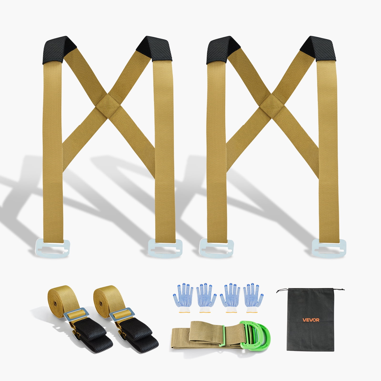 VEVOR Moving Straps, 2-Person Lifting and Moving System with 2 Harness ...