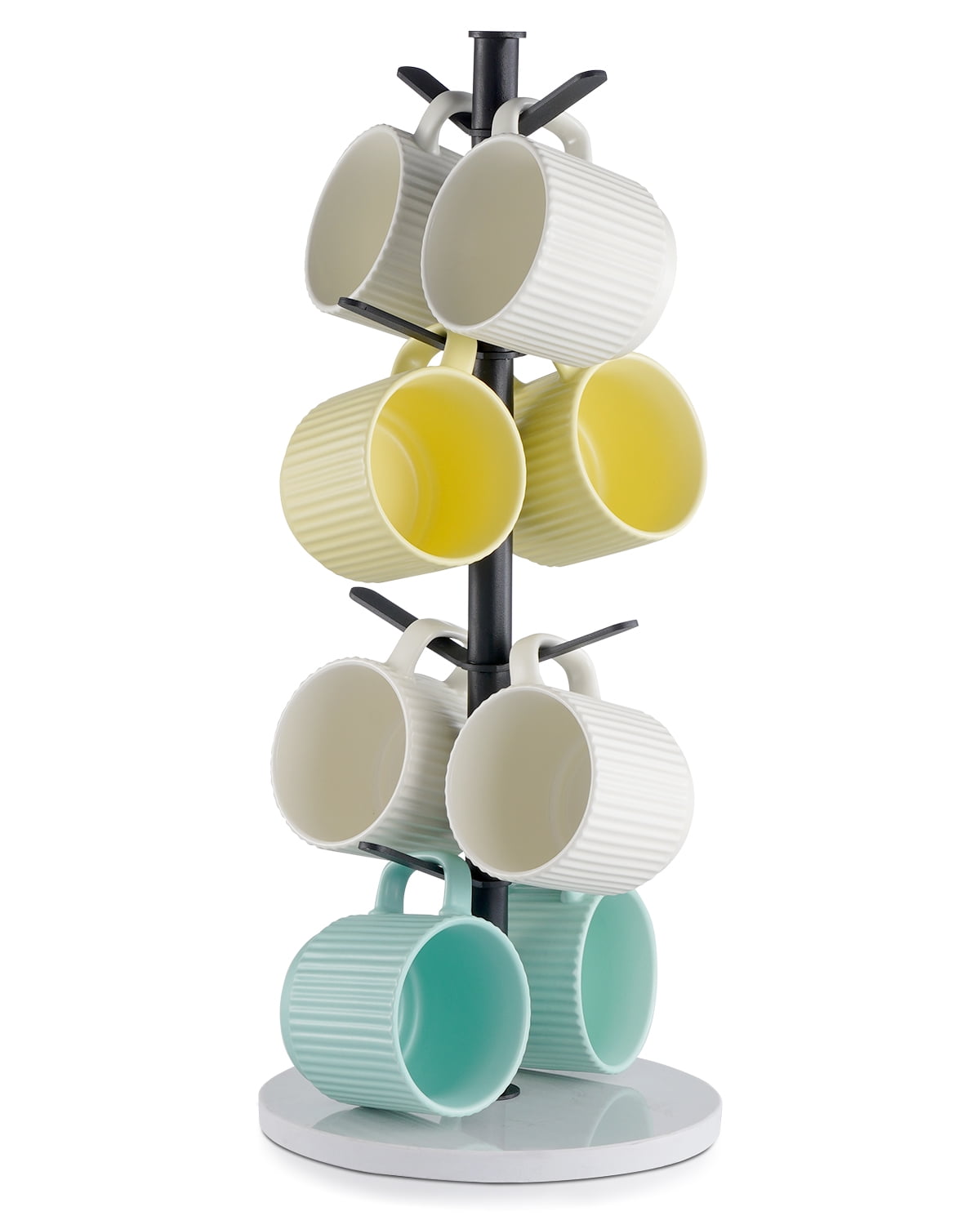 VEVOR Mug Holder Tree with Marble Base, 8 Hooks Coffee Cup Holder for ...