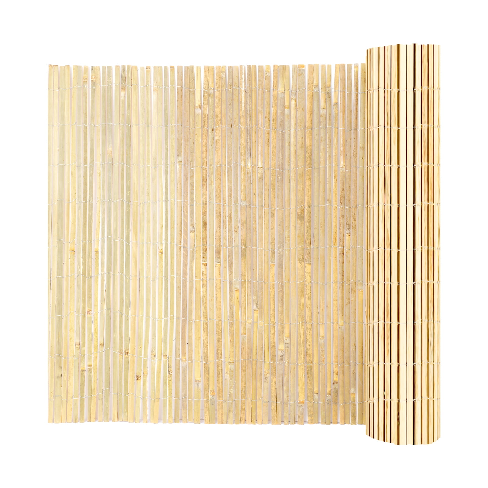 VEVOR Natural Bamboo Privacy Fence Screen, Eco-Friendly Privacy Bamboo ...