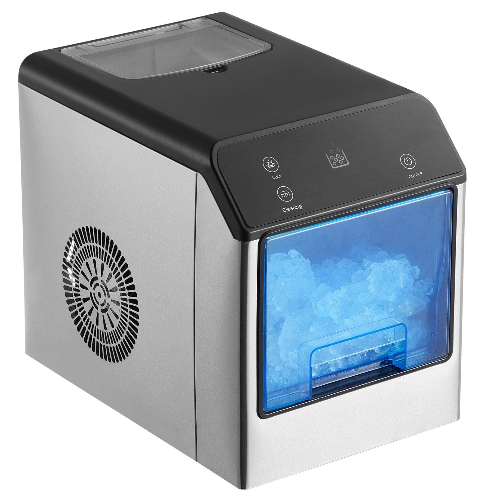 VEVOR Nugget Ice Maker, 33lbs/24H Pebble Ice Maker with Self Cleaning ...