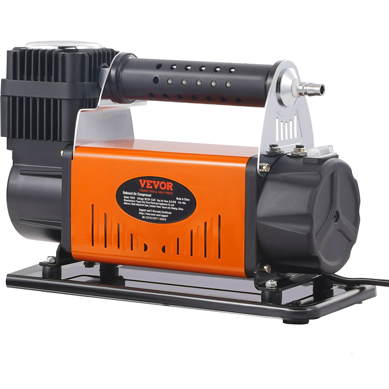 VEVOR On-Board 12V Air Compressor, High Performance Universal, 150PSI ...