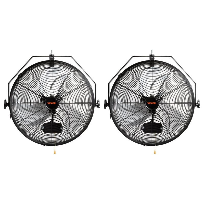 VEVOR Oscillating Wall Mount Fan, 20 Inch, 3-speed High Velocity Max ...