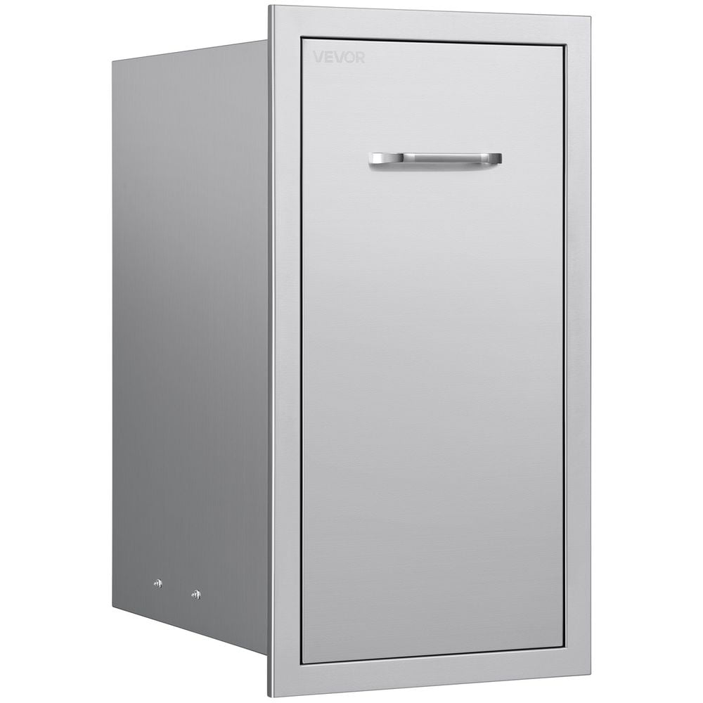 VEVOR Outdoor Kitchen Trash Drawer, 11.81"W x 19.6"D x 23.62"H Interior ...