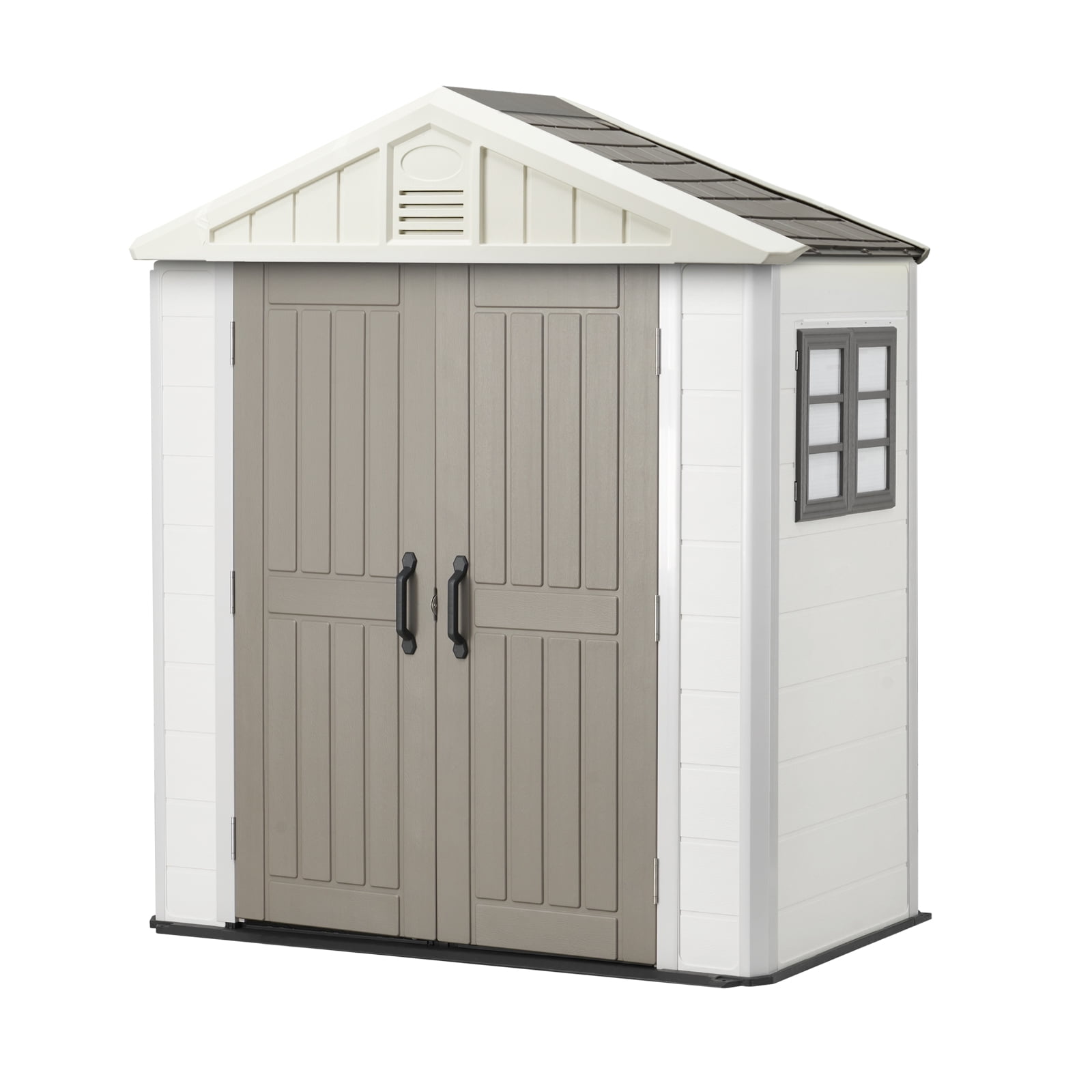 VEVOR Outdoor Storage Shed,4x8 Ft, Heavy-Duty Resin Tool Shed, with ...