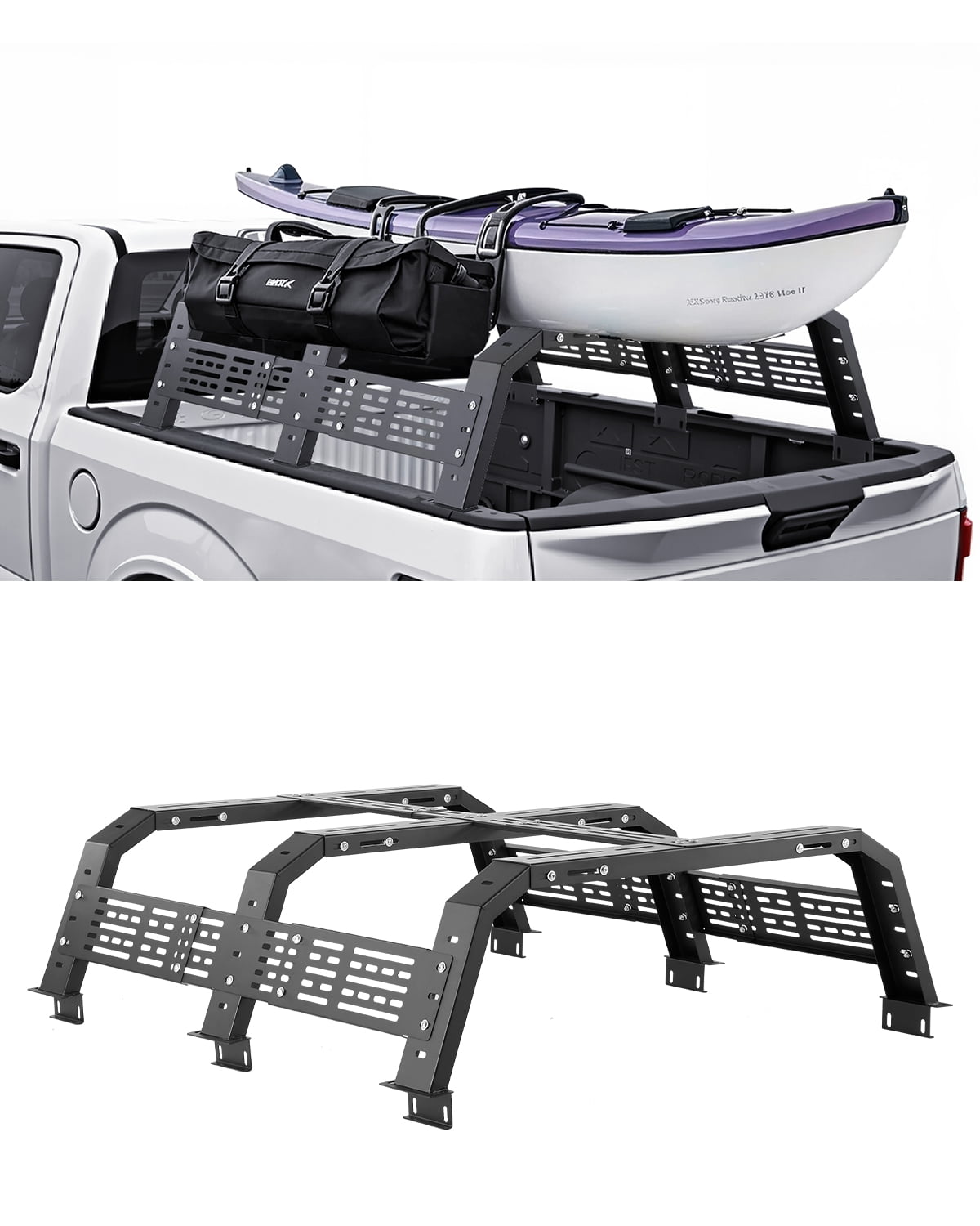 VEVOR Overland Truck Bed Rack, 54.3-68.3 in Width, Adjustable Overland ...