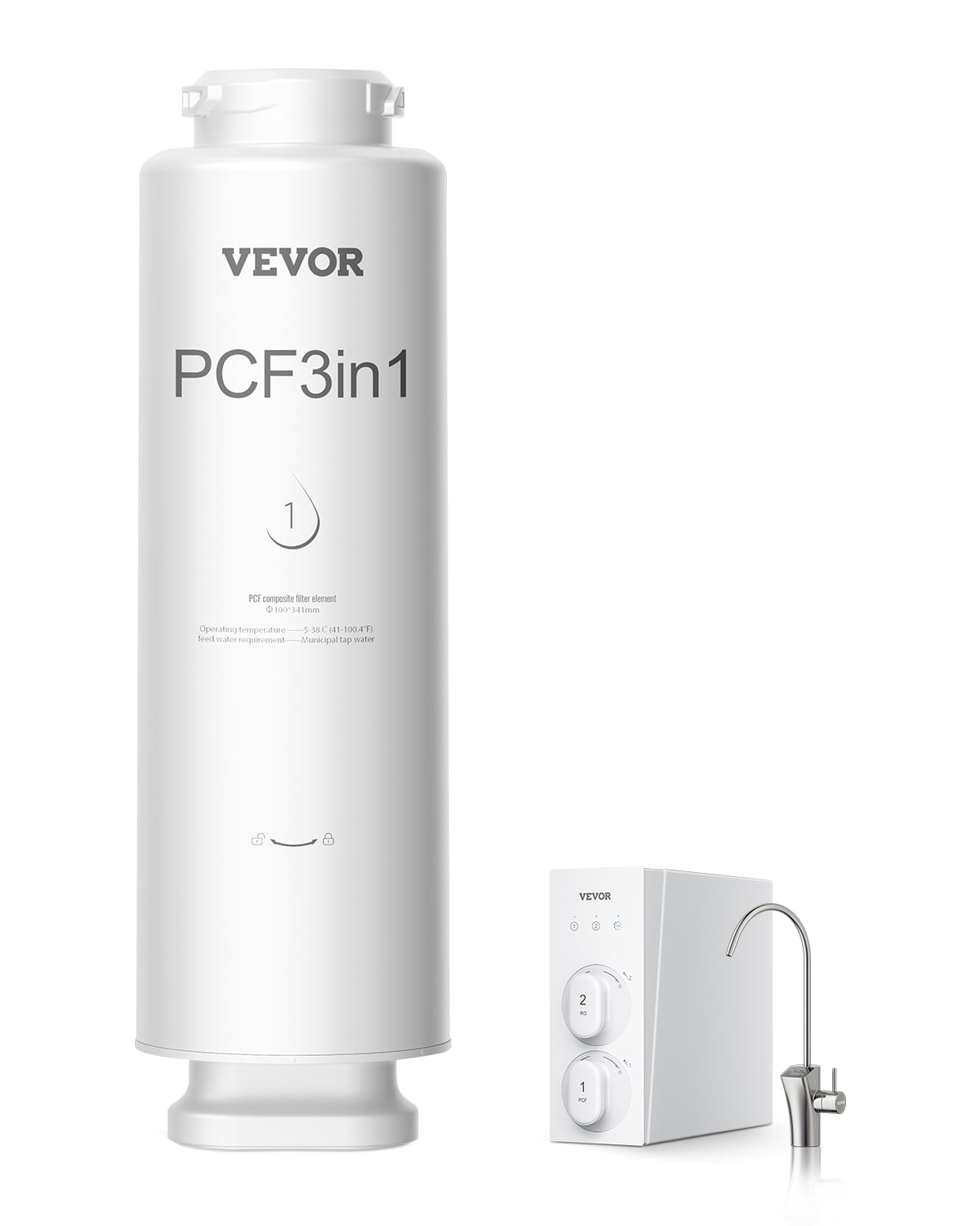VEVOR PCF Replace Filter, 6-layer PCF Composite Water Filter ...