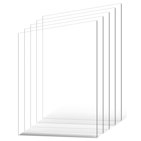 VEVOR PET/Plexiglass Sheets, 5-Pack Plastic Sheet, 24 x 36 Inch 0.04 ...