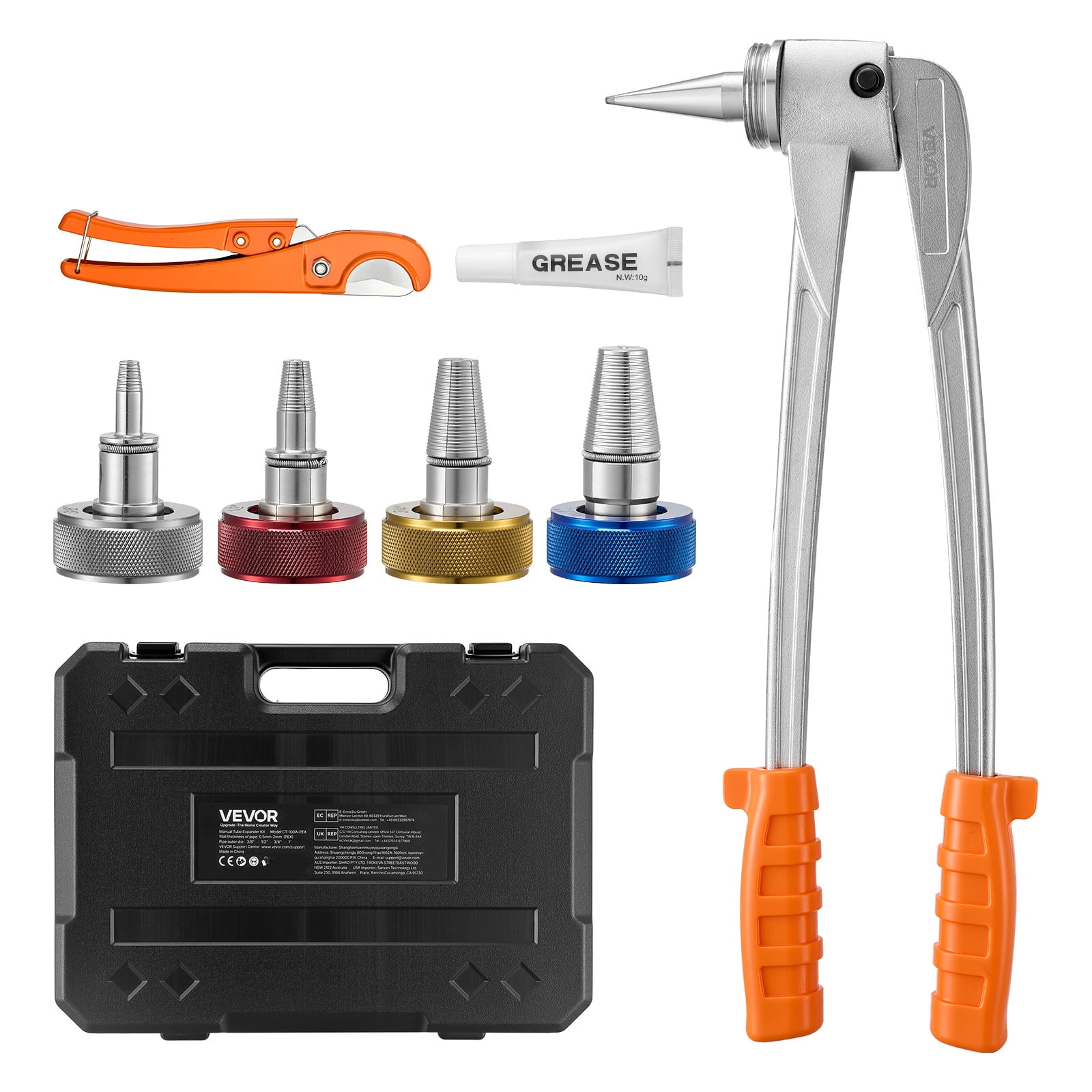 VEVOR PEX Pipe Expander Tool Kit, Manual Tubing Expansion Tool for 3/8 ...