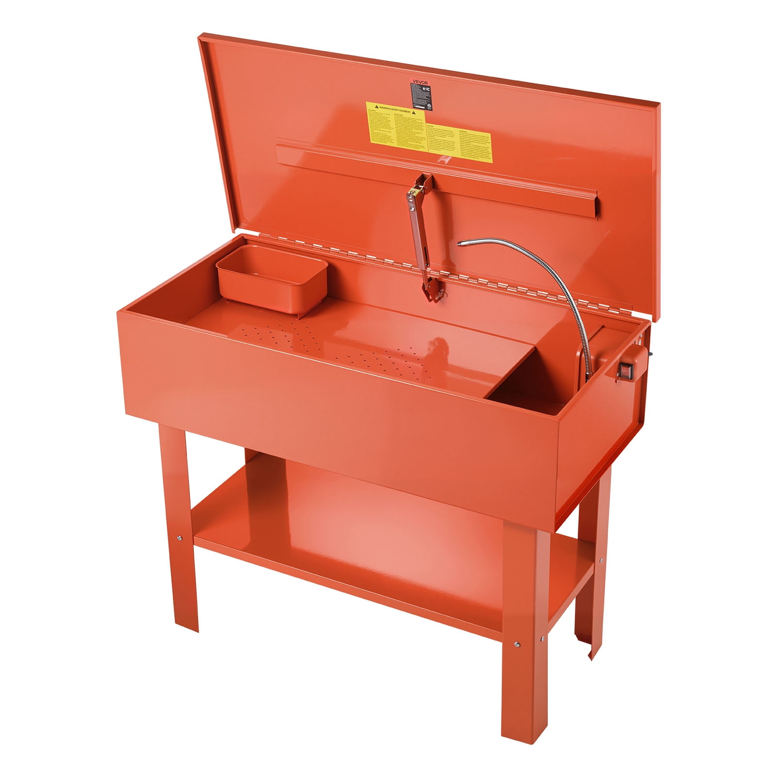 VEVOR Parts Washer 40-Gallon, 17 Gallon Solvent Capacity, 1 Gallon per ...