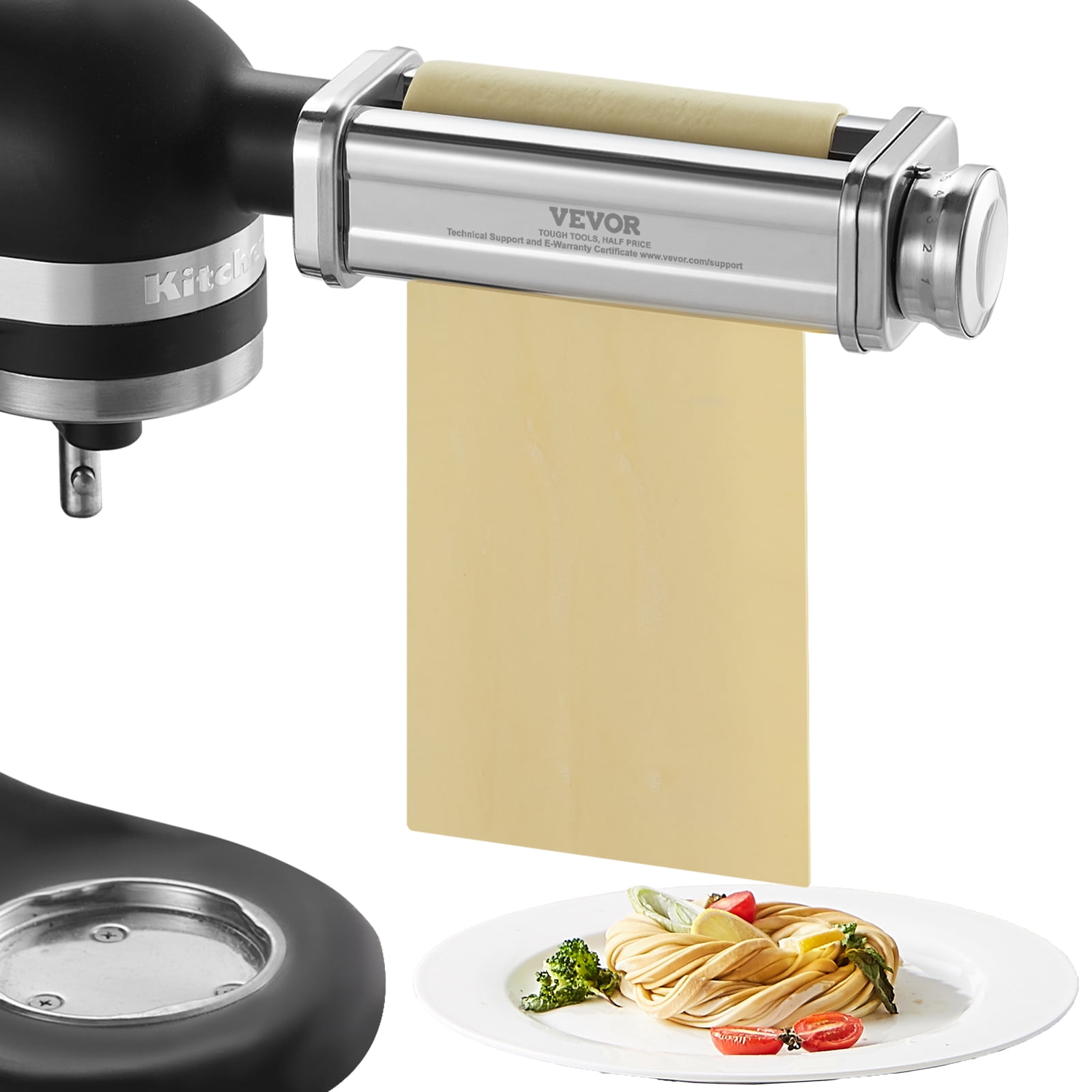 VEVOR Pasta Attachment for KitchenAid Stand Mixer, Stainless Steel ...