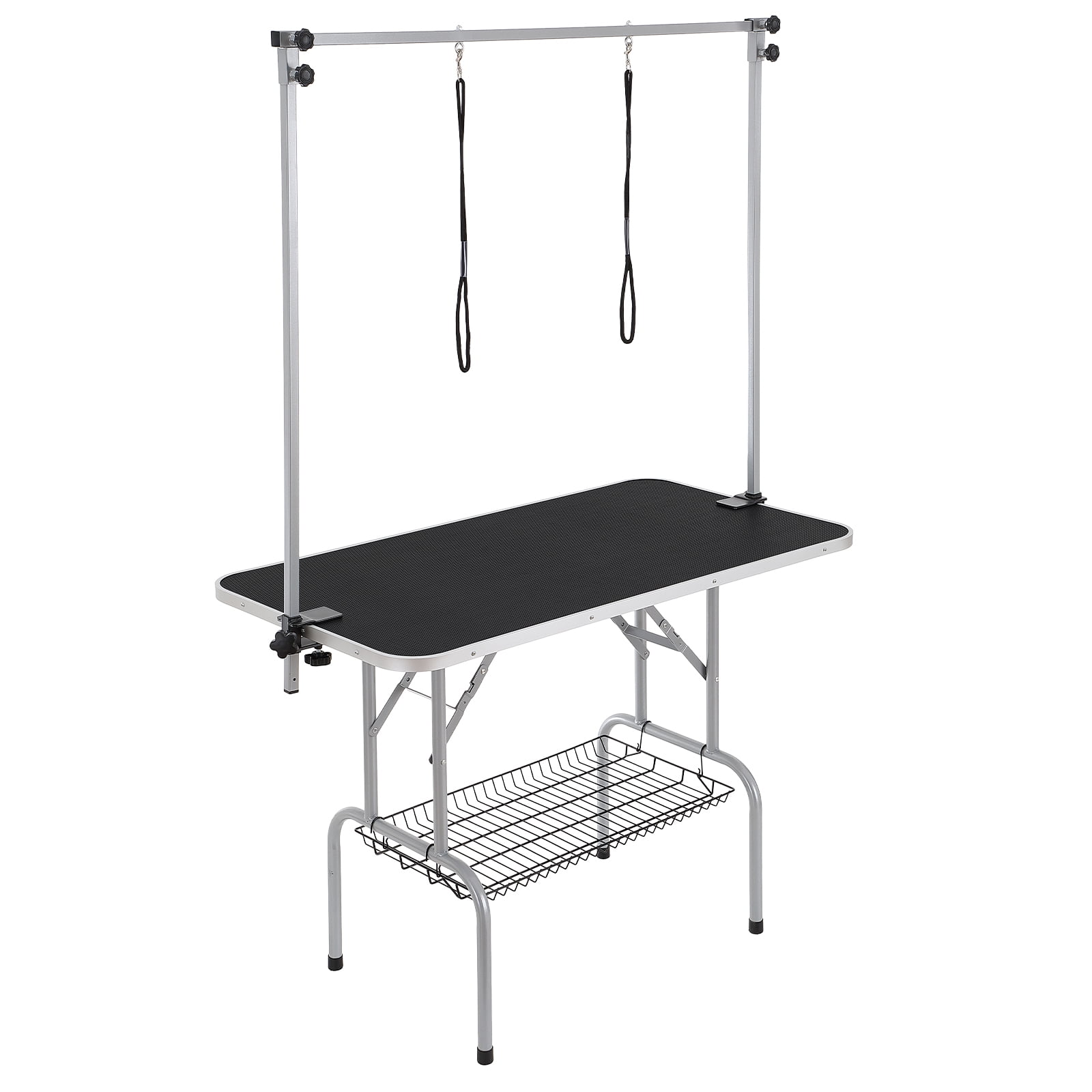 VEVOR Pet Grooming Table Two Arms with Clamp, 46'' Dog Grooming Station ...