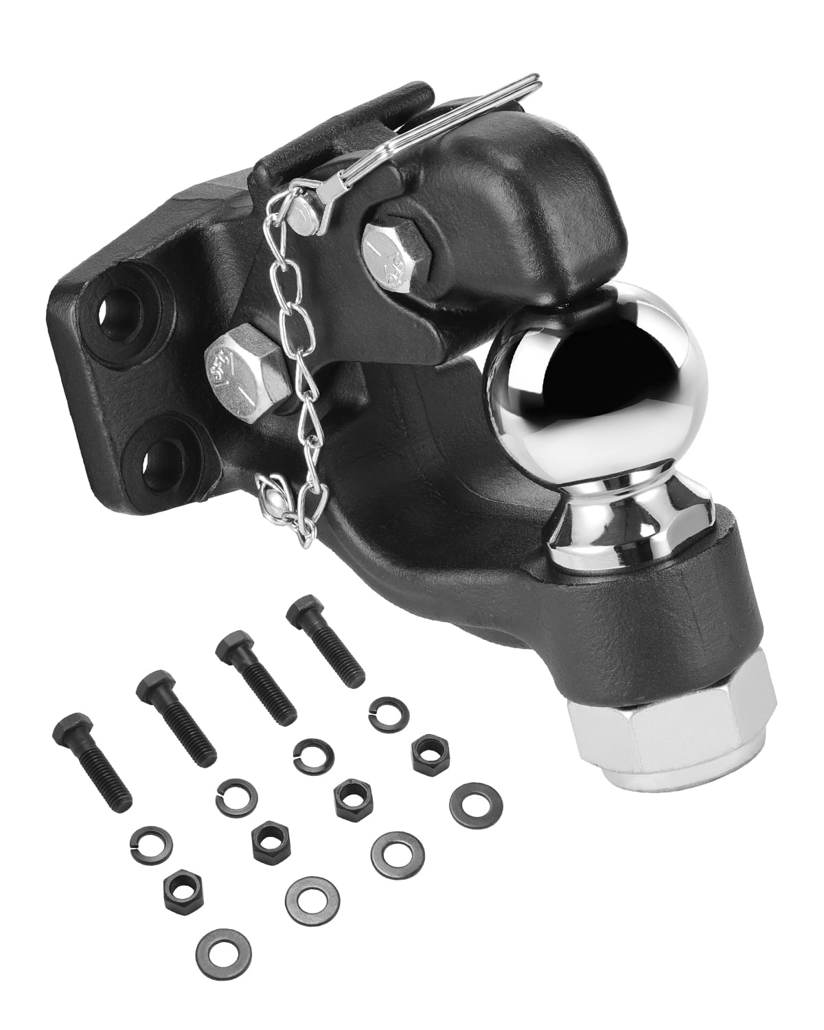 VEVOR Pintle Hook, 30000 lbs Towing Capacity, Trailer Hitches Receiver Hook Combination 2-5/16 ...