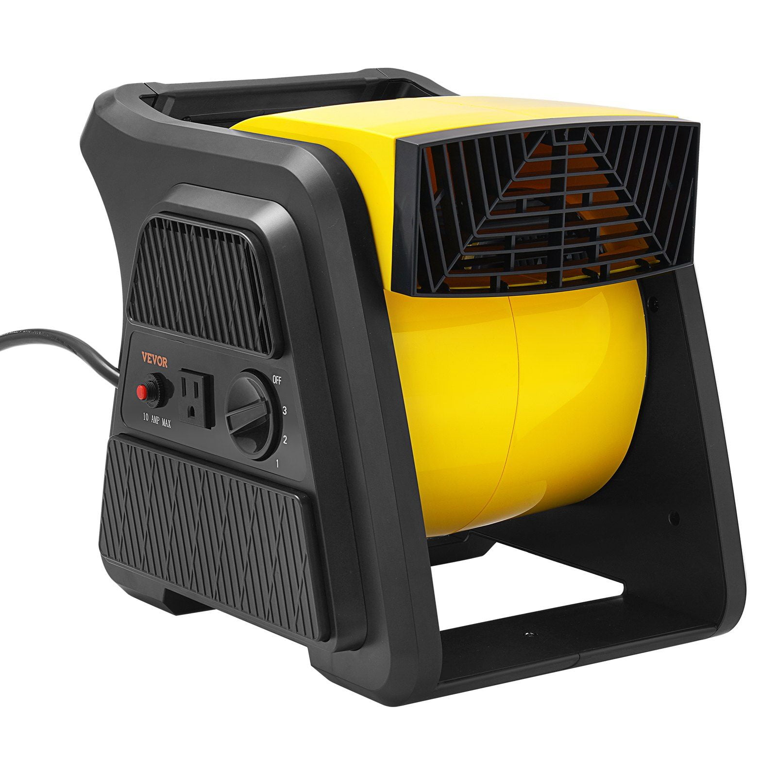 Pivoting Utility Fan, 300° Blowing Angle Air Mover, Portable Carpet ...