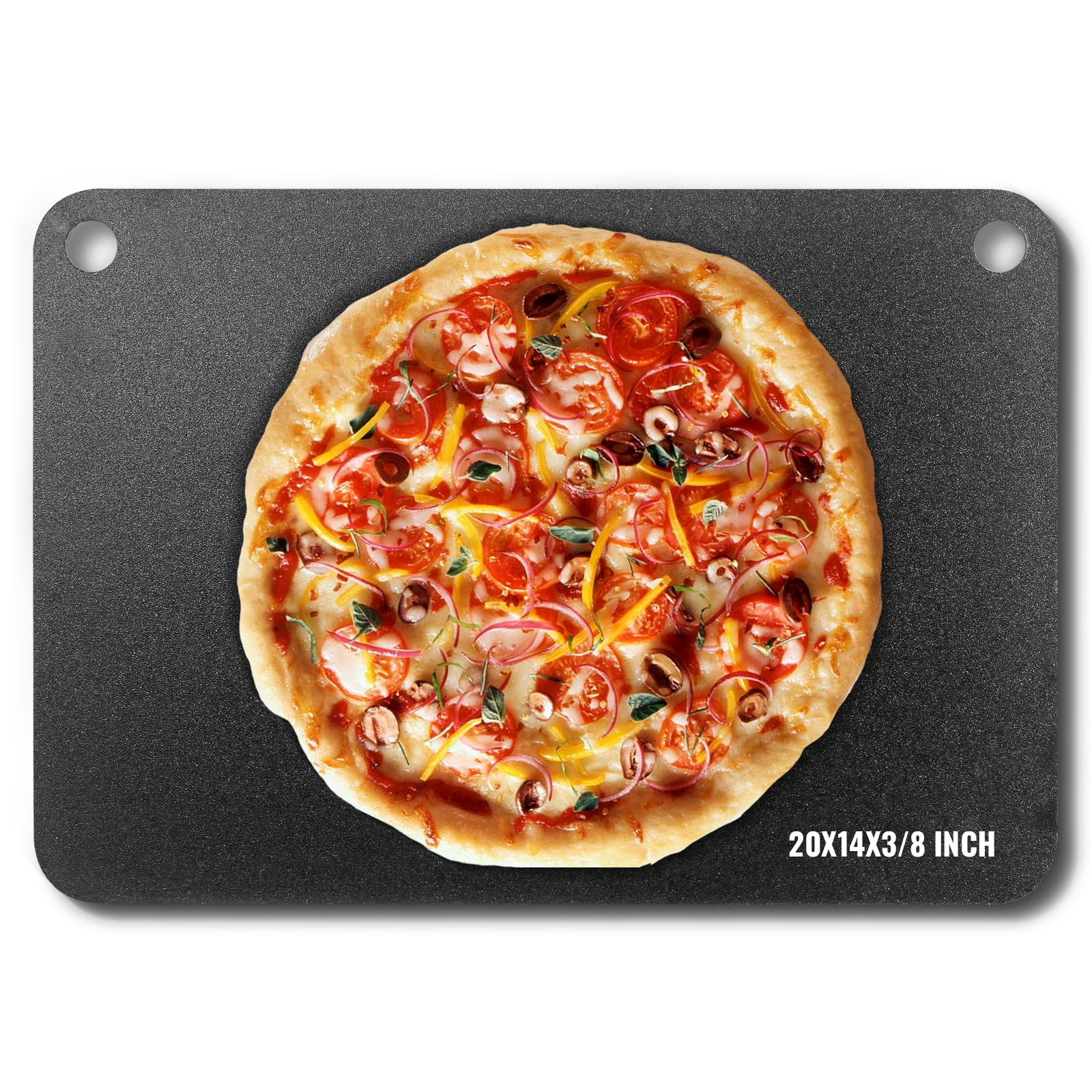 VEVOR, Pizza Steel, 20" x 14" x 3/8", Pre-Seasoned Carbon Steel Plate ...