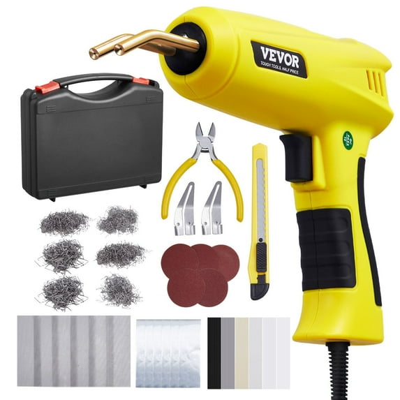 VEVOR Plastic Welding Kit, 220W Plastic Welder Gun with 1200PCS Hot ...