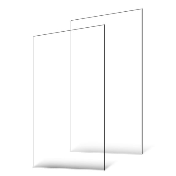 VEVOR Plexiglass Acrylic Sheets, 2-Pack Plastic Sheet, 24 x 48 Inch 1/8 ...