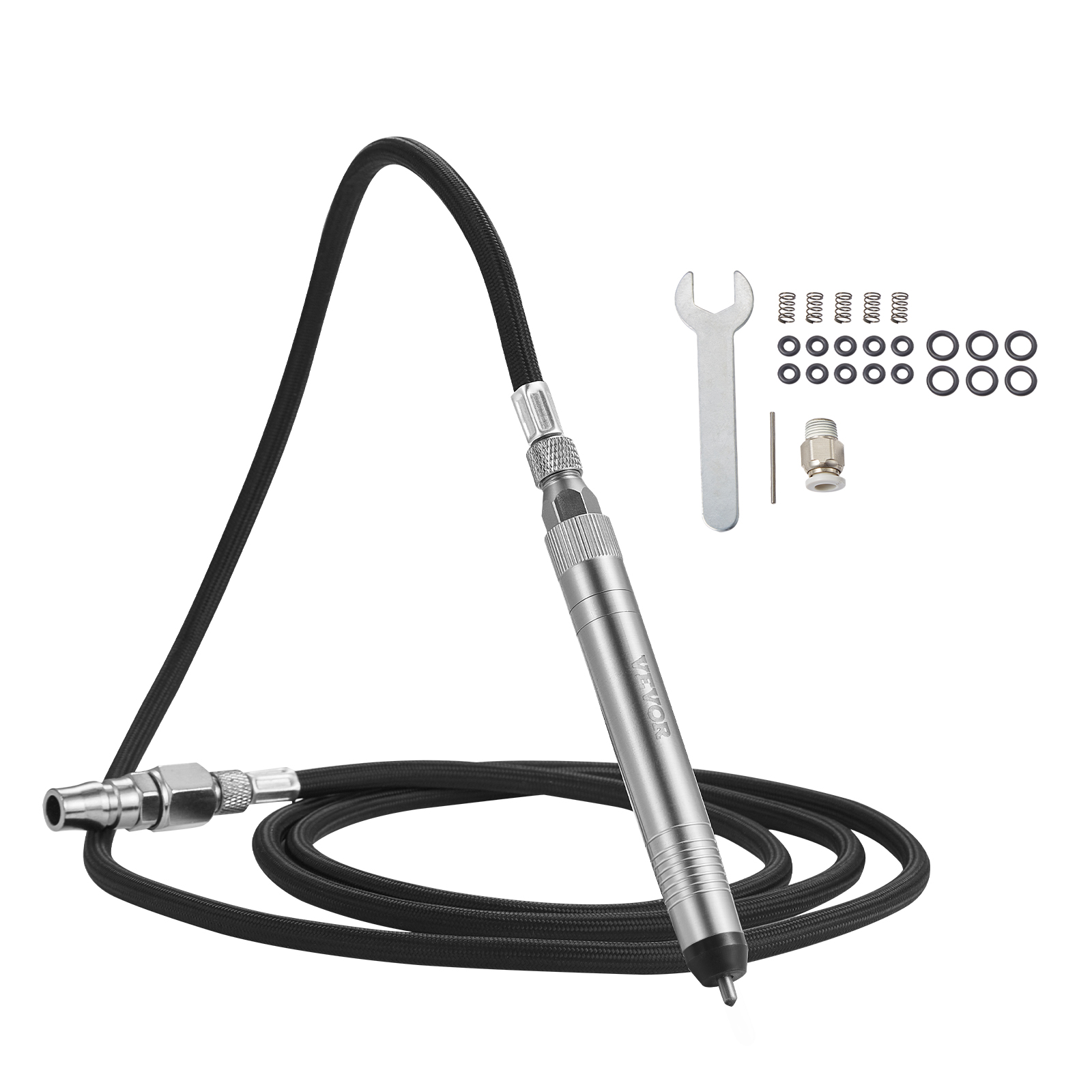 VEVOR Pneumatic Engraving Pen, 13500 BPM, Speed Adjustable 1/4" Pencil ...