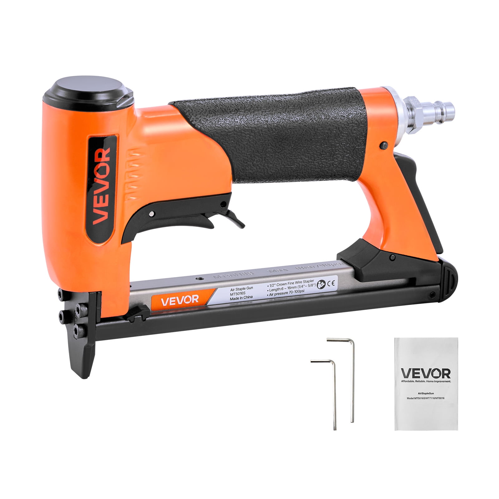 VEVOR Pneumatic Staple Gun, 20 Gauge Air Upholstery Stapler for 50 ...