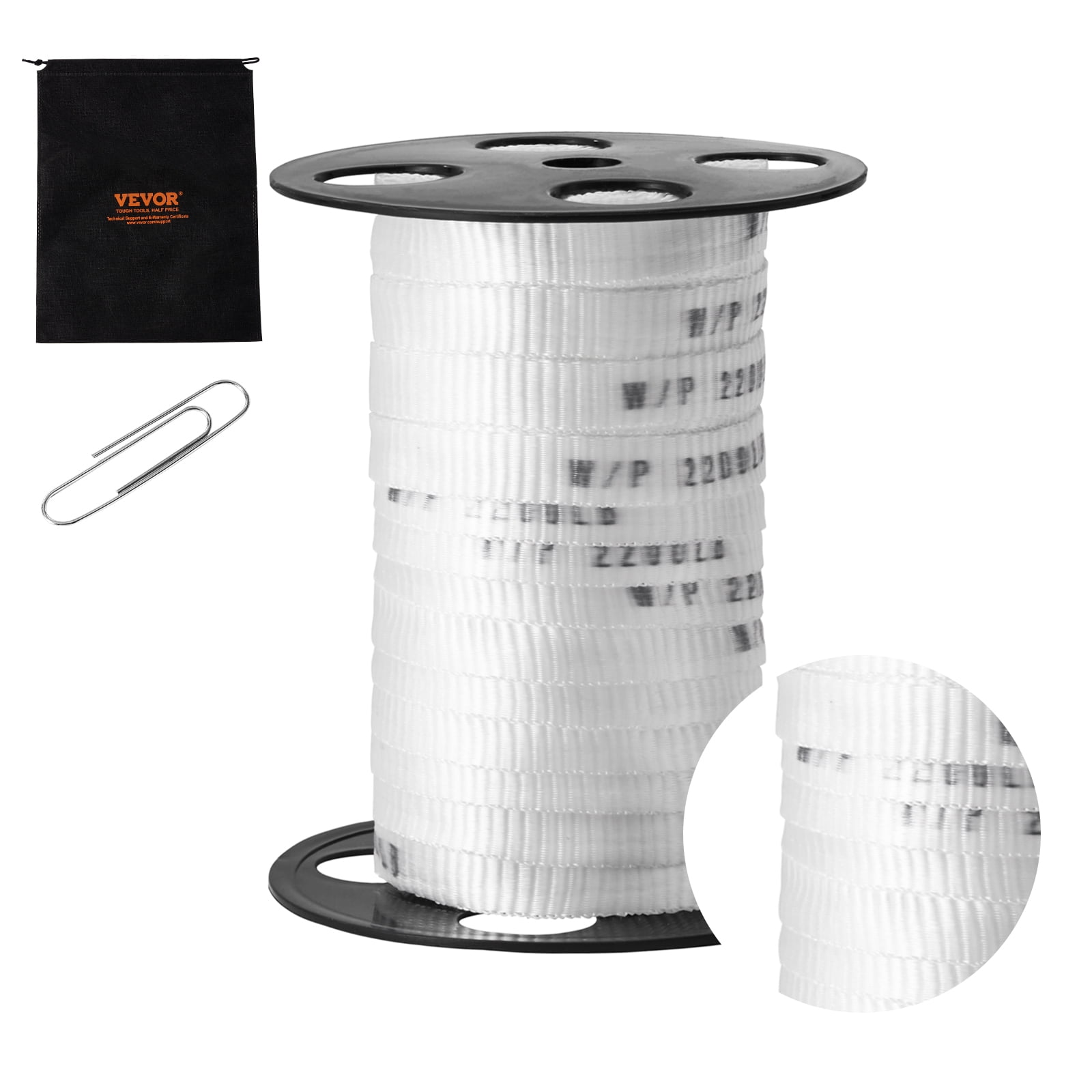 VEVOR Polyester Pulling Tape Mule Tape 5/8" x 108' 2200 lbf Tensile ...
