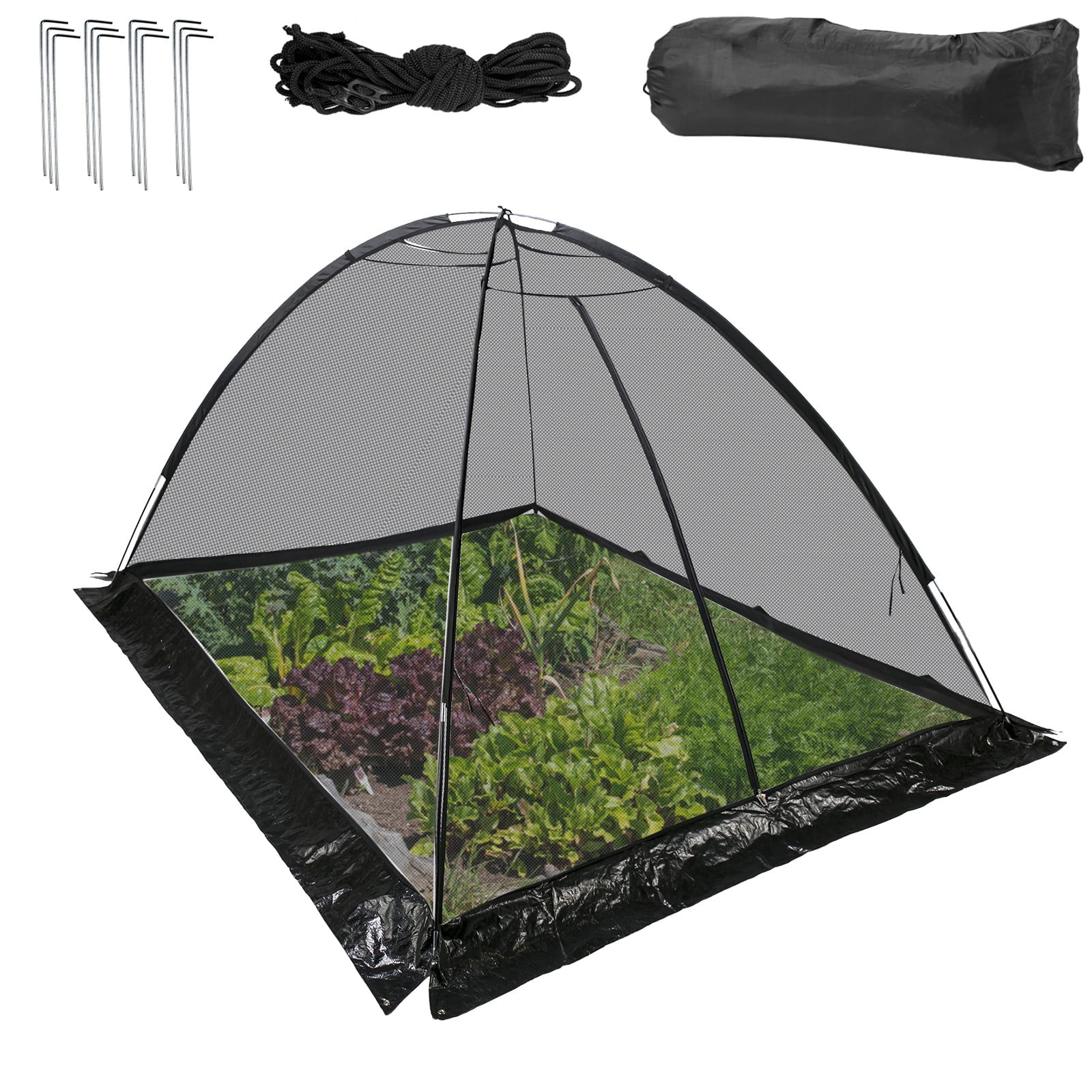 VEVOR Pond Cover Dome, 9x12 ft Garden Pond Net, 1/2 inch Mesh Dome Pond ...