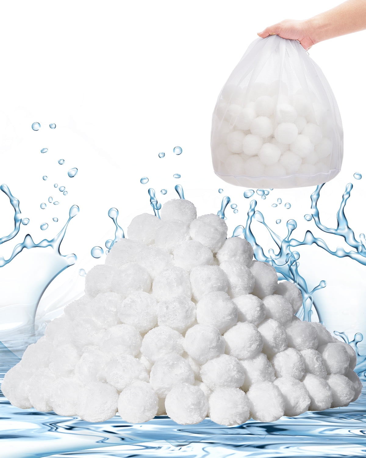 VEVOR Pool Filter Balls for Sand Filter, 3.5 lbs, Filter Balls Replace ...