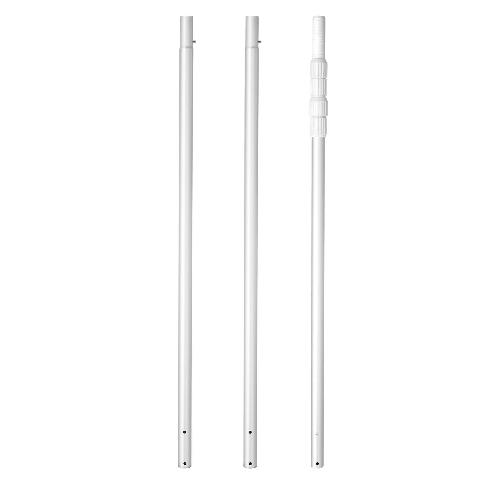 VEVOR Pool Pole, 3.4 to 15 Ft Telescoping Swimming Pool Cleaning Poles ...