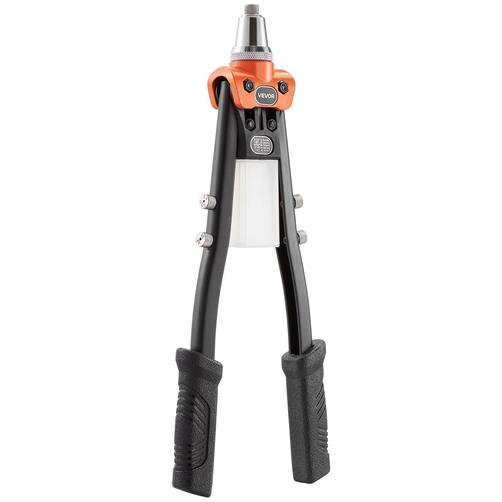 VEVOR Pop Rivet Gun Kit, with 230 Blind Rivets, Two-Handed Riveter with ...