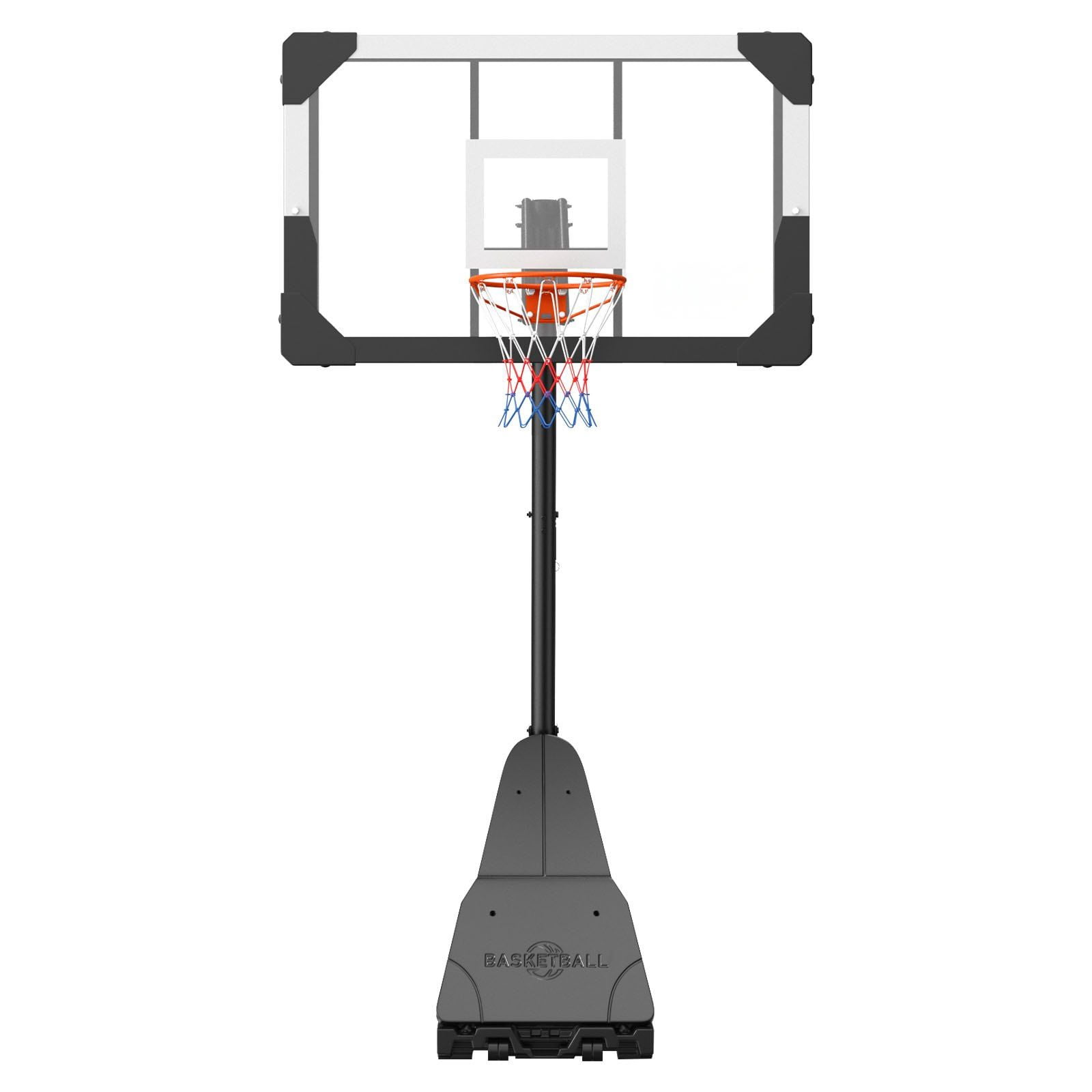 VEVOR Portable Basketball Stand, 8.04 to 10 ft Height Adjustment ...