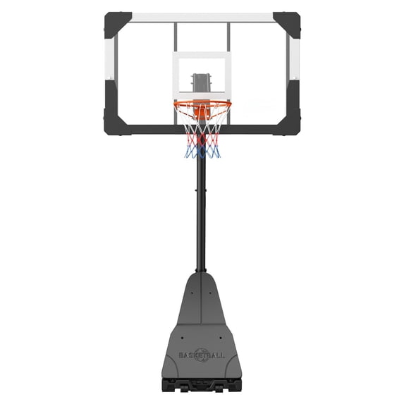 VEVOR Portable Basketball Stand, 8.04 to 10 ft Height Adjustment ...