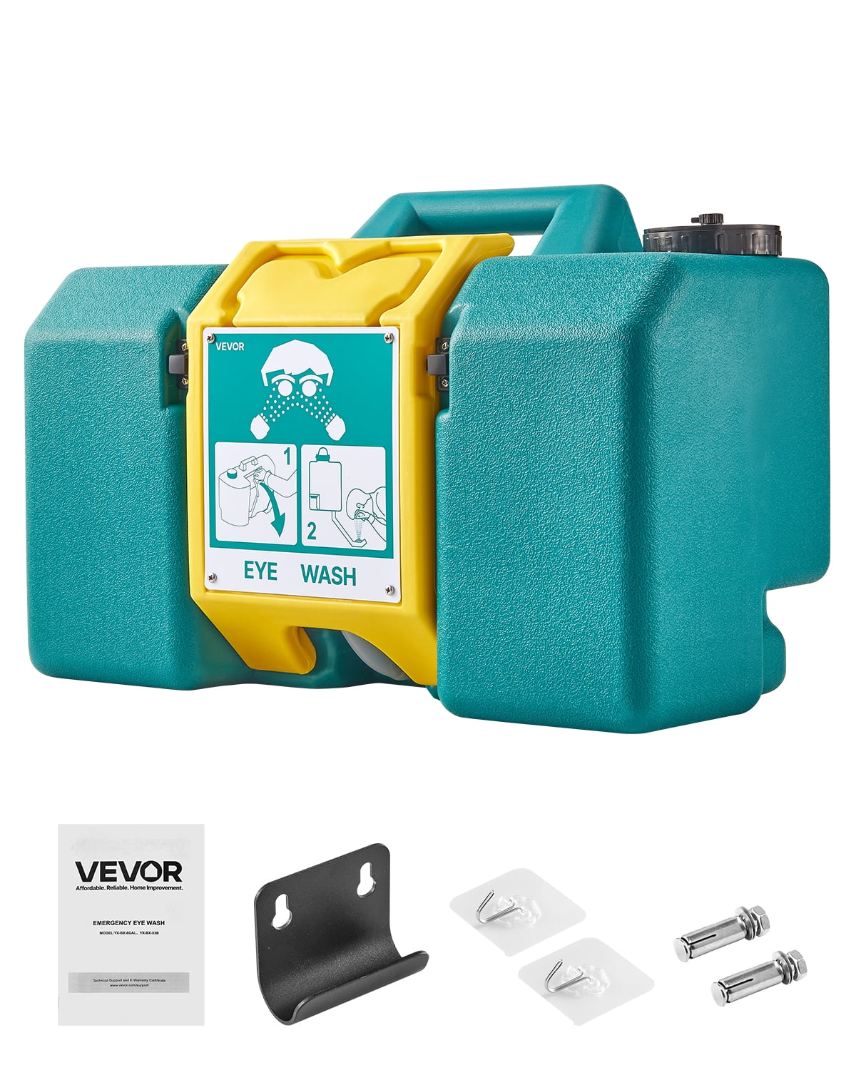 VEVOR Portable Eye Wash Station 8 Gal, OSHA-Approved Eyewash Station ...