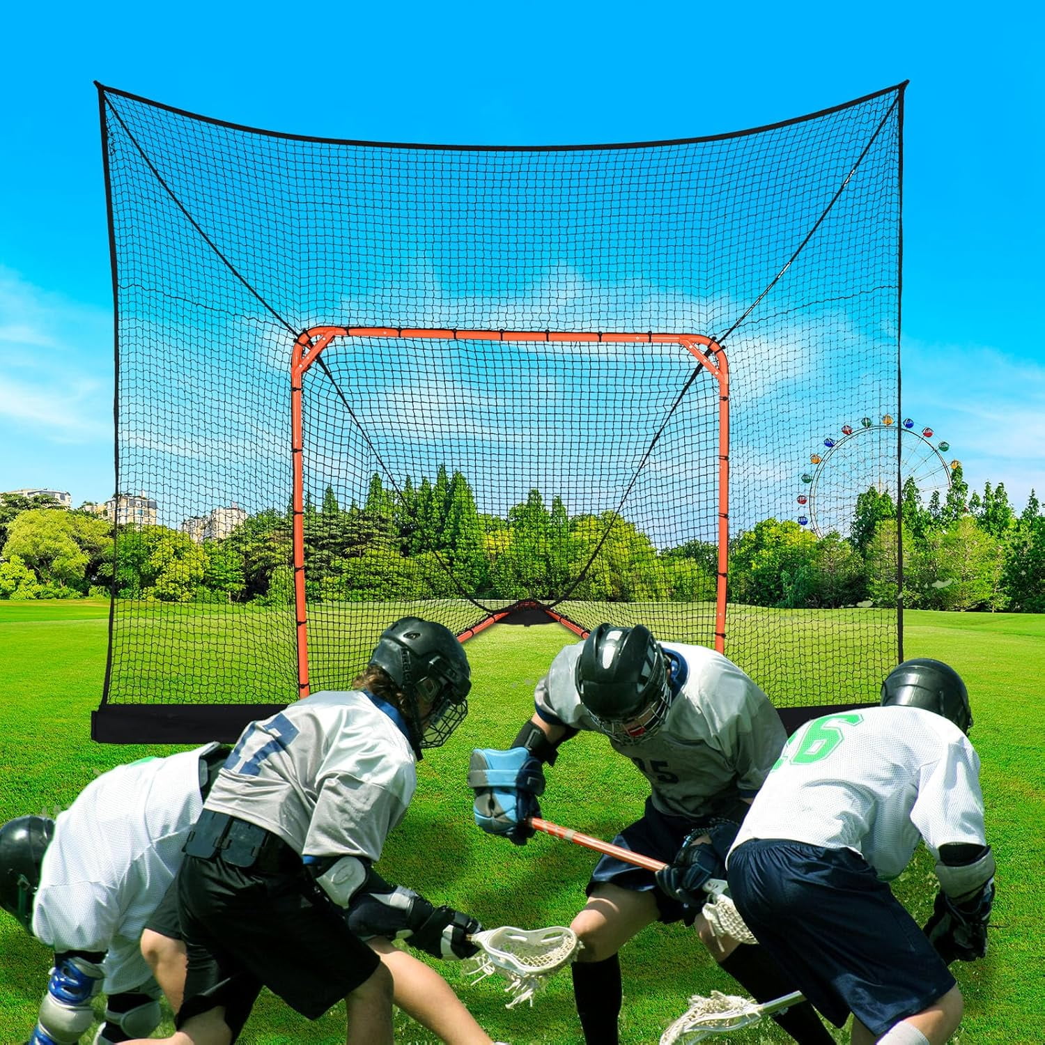 VEVOR Portable Lacrosse Goal - Complete Training Accessory Set with ...