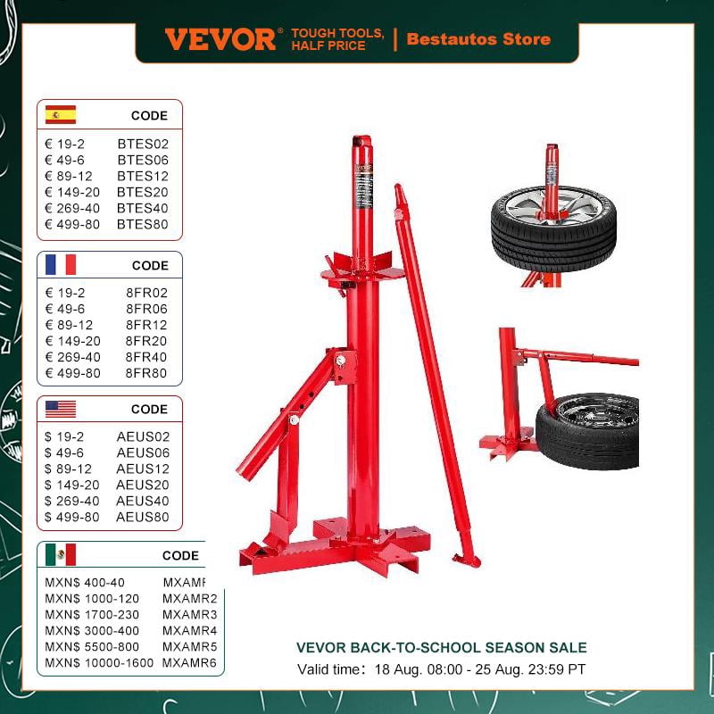 VEVOR Portable Manual Tire Changer Bead Breaker Tool Portable Hand Bead ...